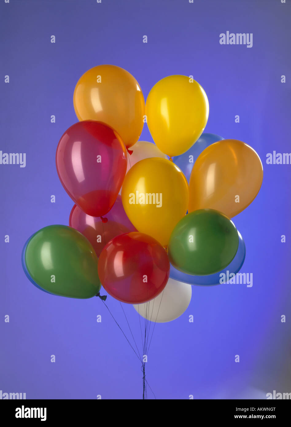 Bunch of coloured ballons, close-up Stock Photo - Alamy