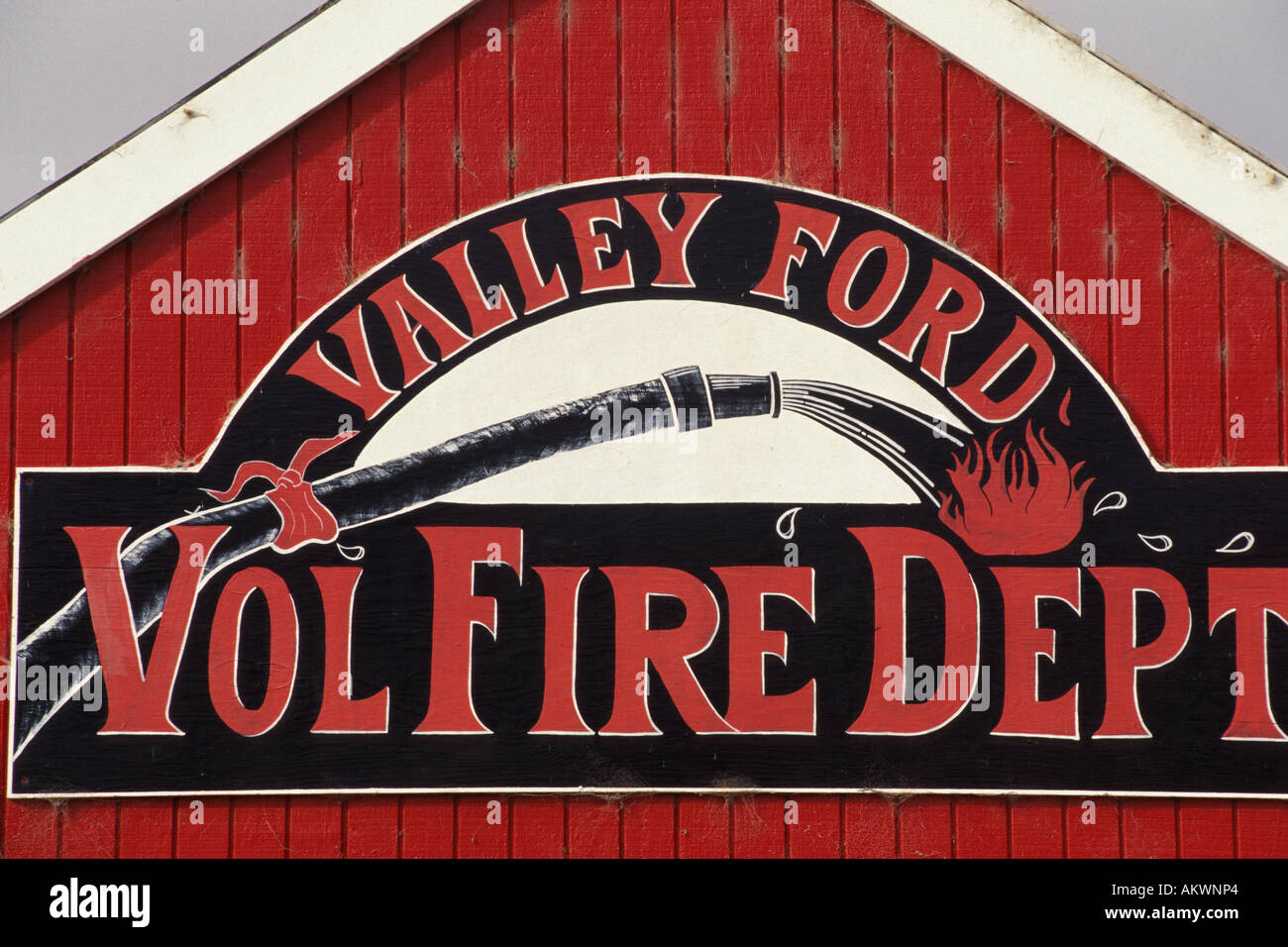 California, Sonoma County, Fire station, Valley Ford Stock Photo - Alamy