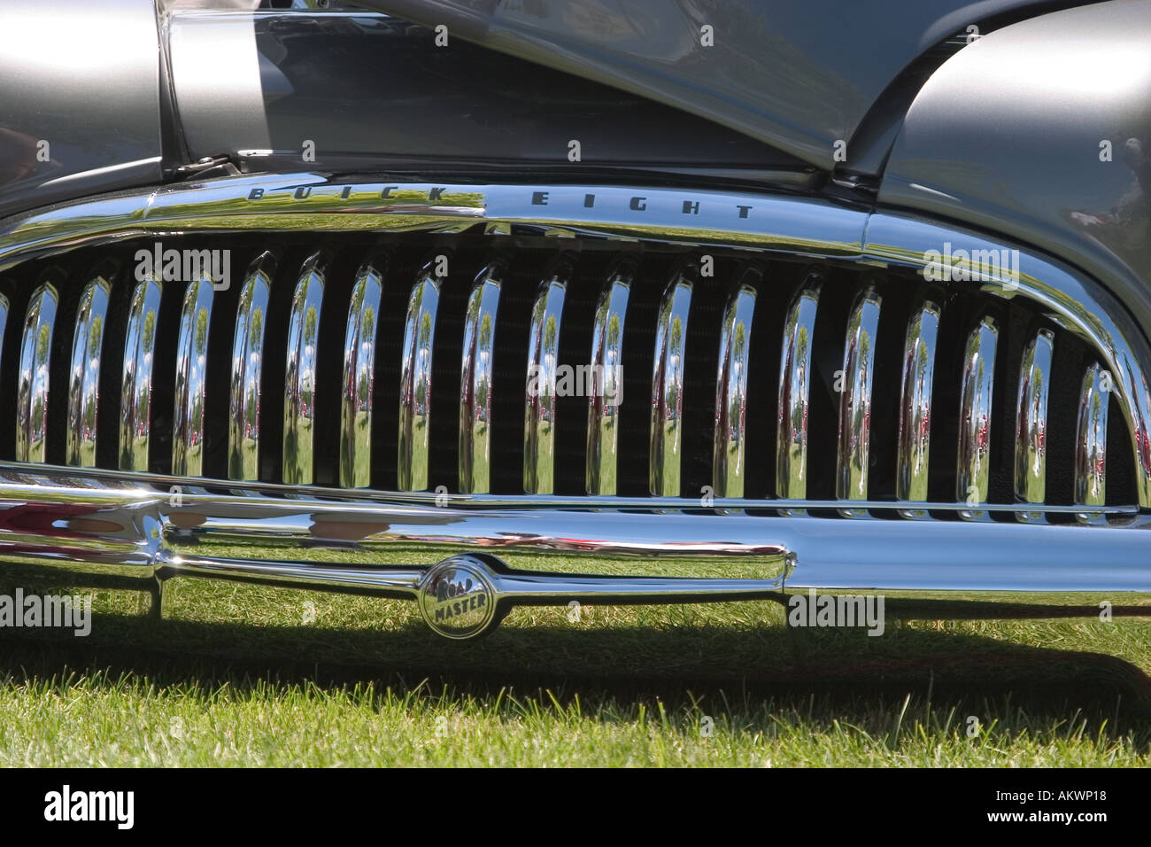 Close up of a Buick Roadmaster grille at a car rally Stock Photo - Alamy