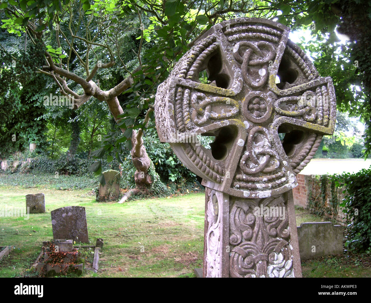 celtic high cross Stock Photo - Alamy