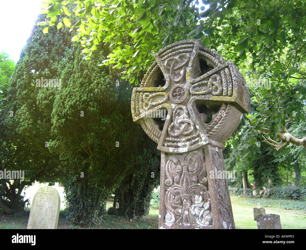 celtic high cross Stock Photo - Alamy