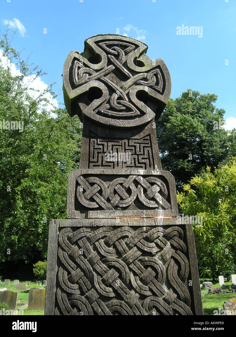 celtic high cross Canterbury Stock Photo - Alamy