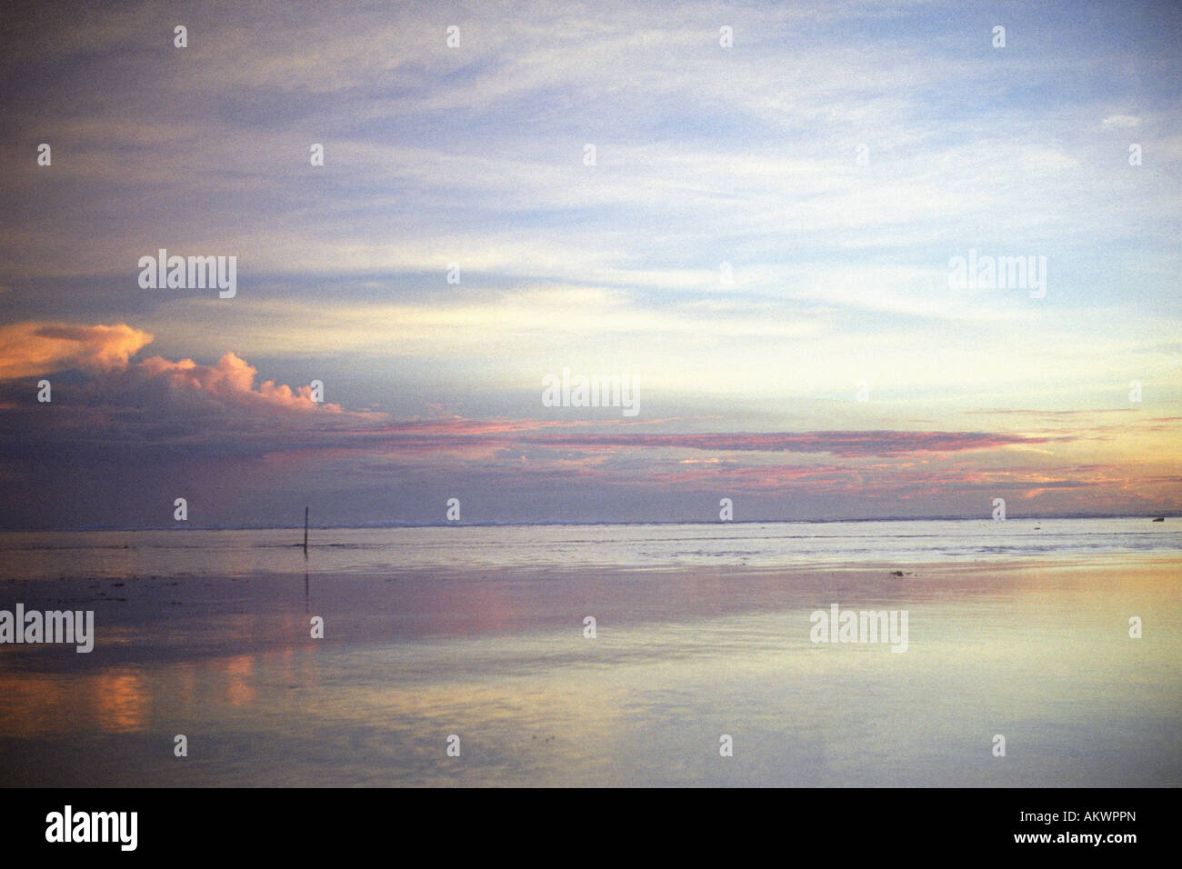 Sunset in Tahiti, French Polynesia Stock Photo - Alamy