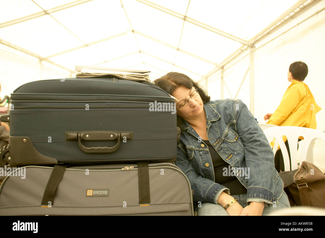 Strike at Heathrow Terminal Four London UK 2005 Stock Photo - Alamy