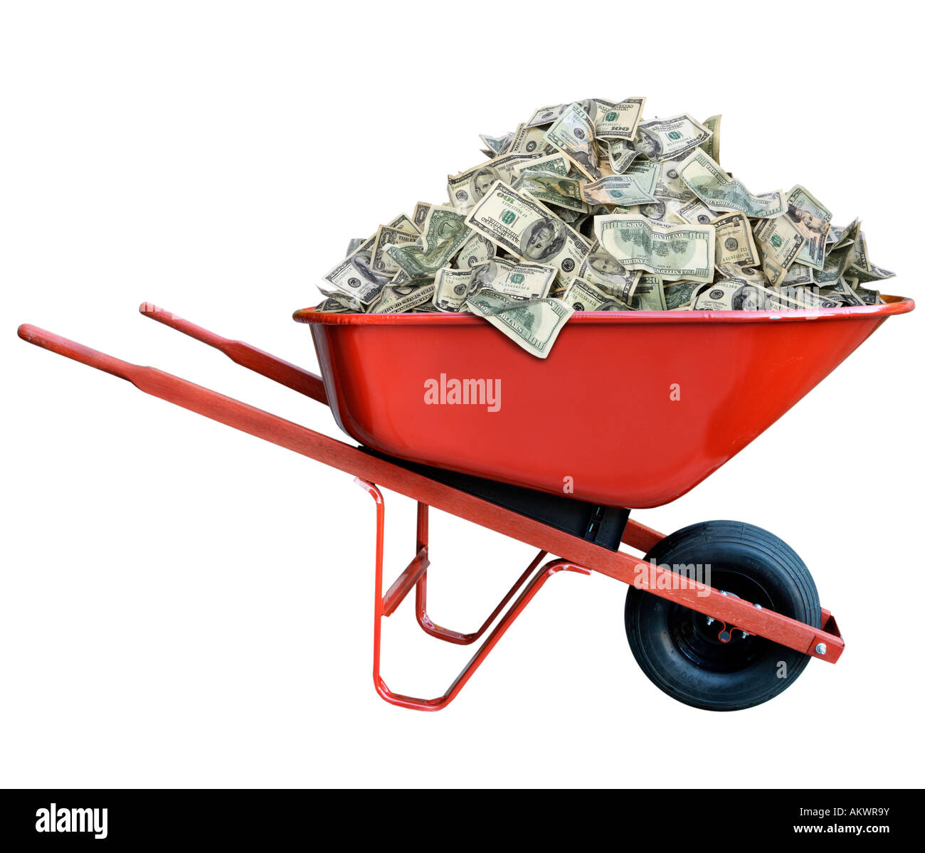 Wheel barrow cash hi-res stock photography and images - Alamy
