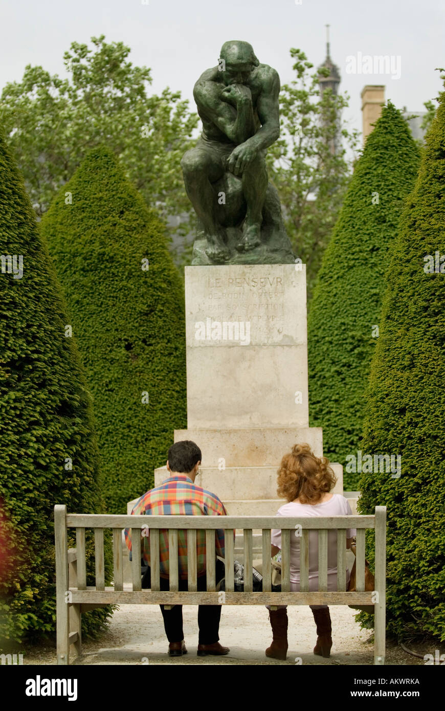 France, Paris, Rodin Museum, The Thinker Stock Photo - Alamy