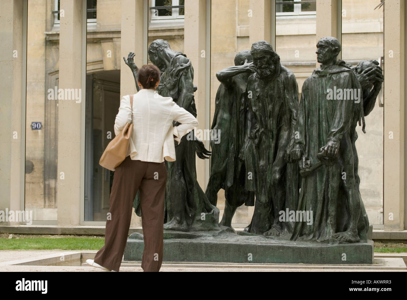 France paris rodin museum burghers hi-res stock photography and images ...