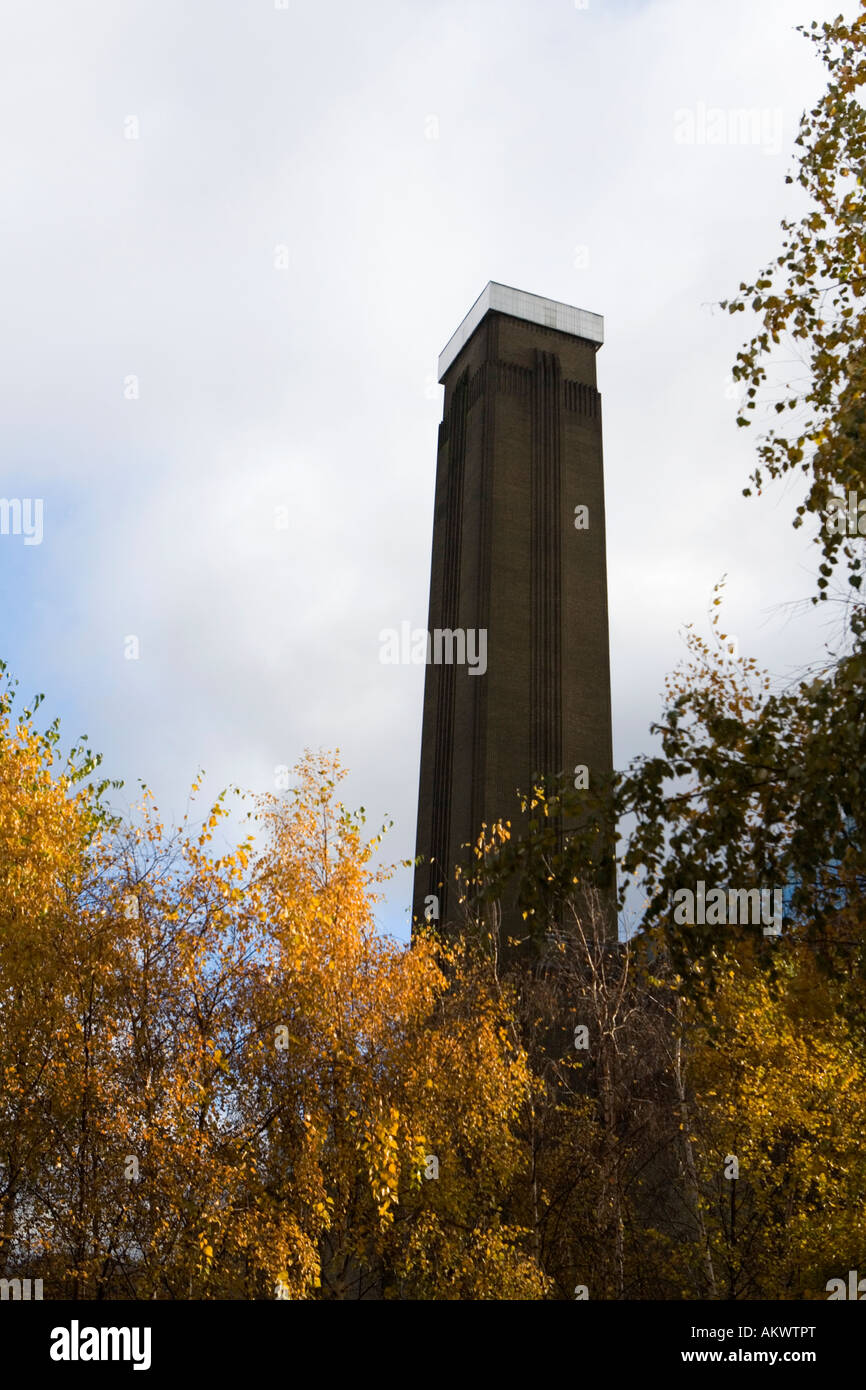 Tate modern London photograph taken in Autumn with surrounding silver ...