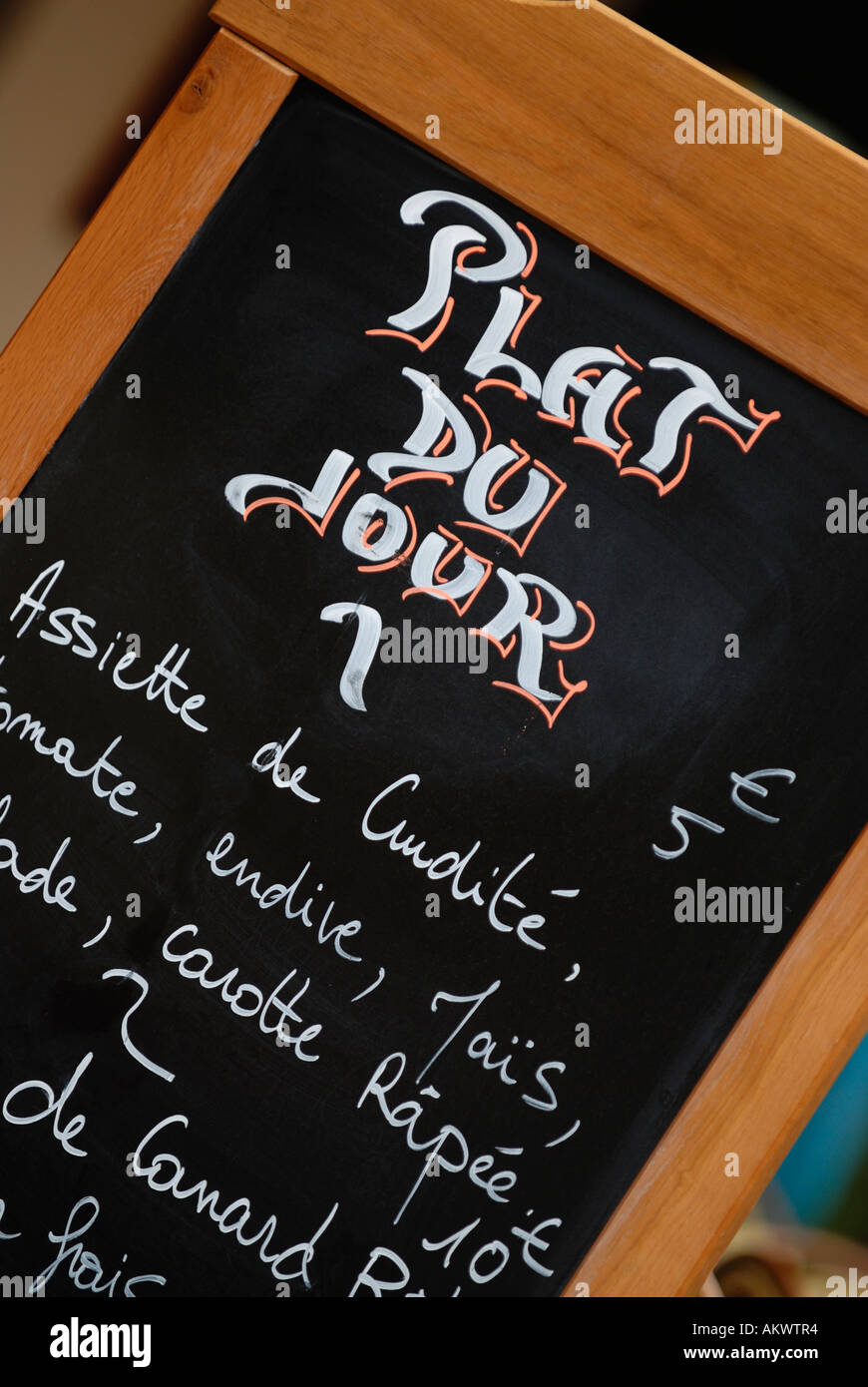 France, Paris, Menu Stock Photo - Alamy