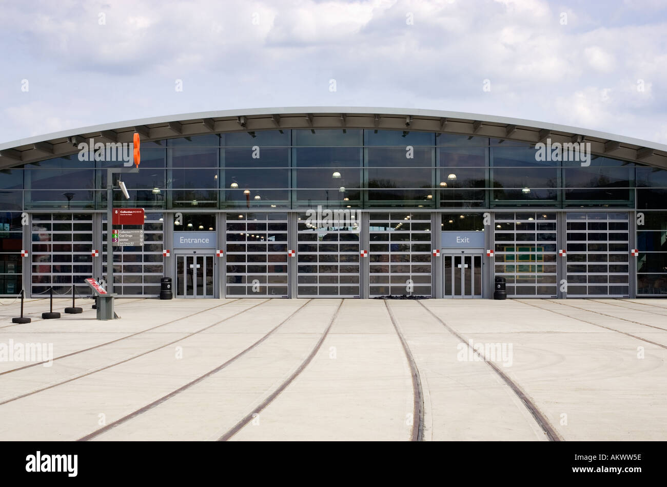 Exterior of the collection building at the Locomotion museum Shildon ...