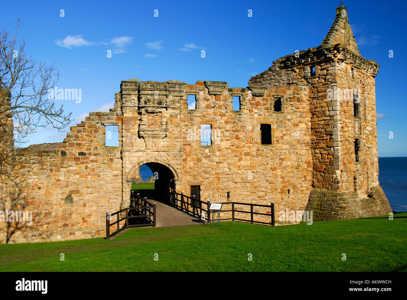 St Andrews Castle in Fife, Scotland, UK Stock Photo - Alamy