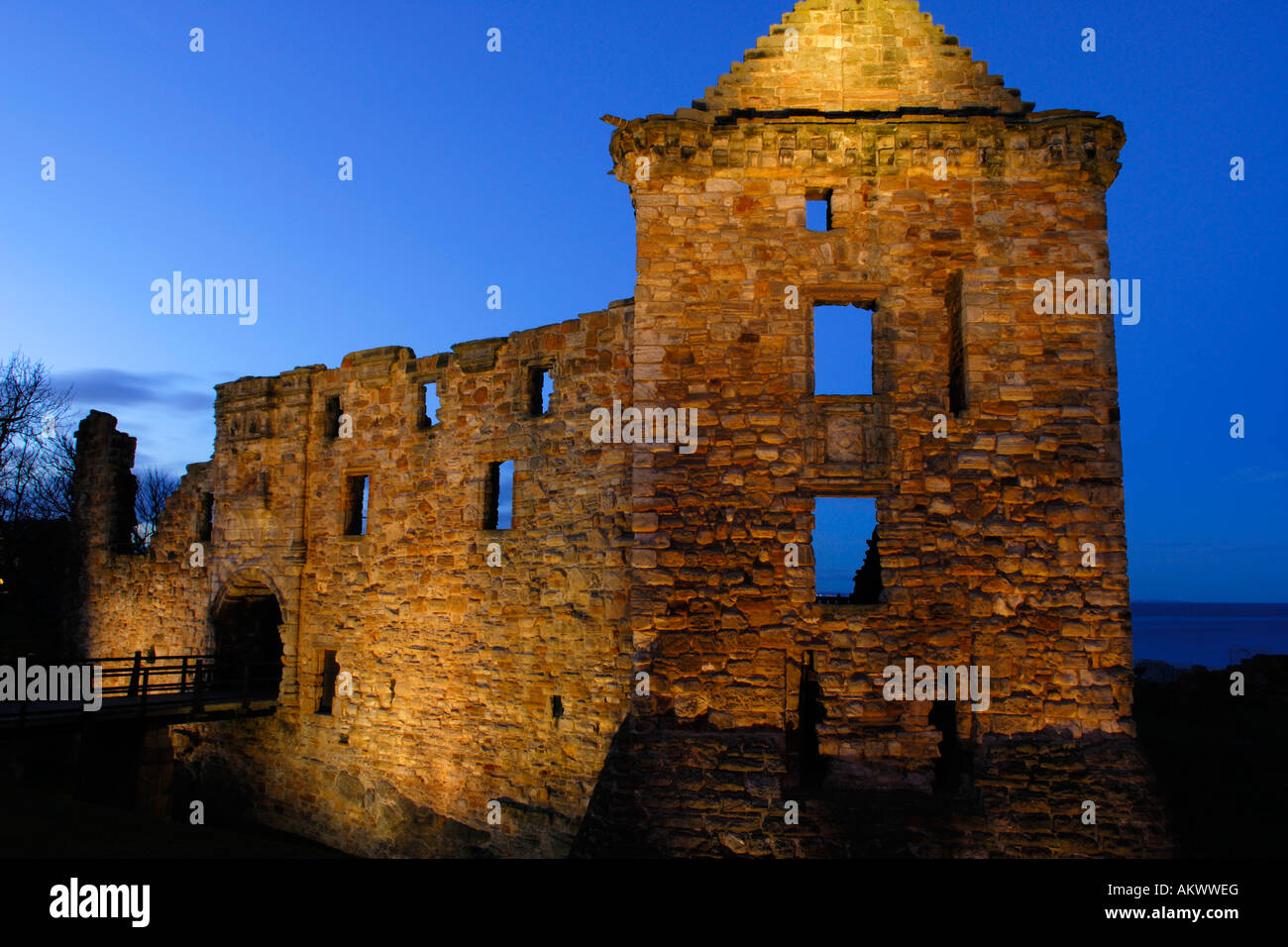 St Andrews Castle in Fife, Scotland, UK Stock Photo - Alamy