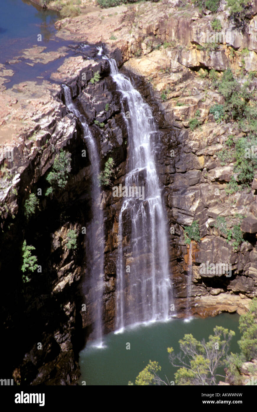 Australia, Western Australia, The Kimberley. Mitchell Falls Stock Photo ...