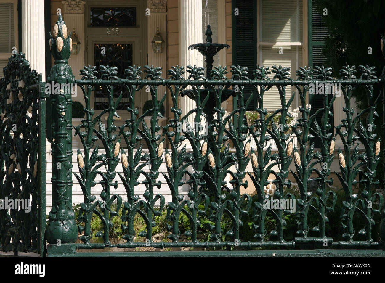 Cornstalk fence 915 Royal Street French quarter New Orleans Louisiana ...