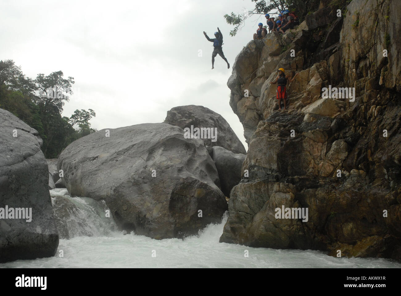 Man jumps off hi-res stock photography and images - Alamy