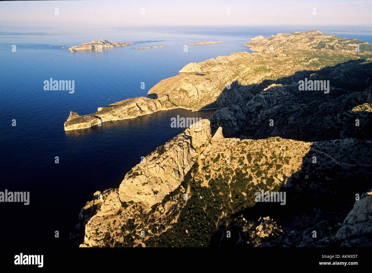 France, Bouches du Rhone, the Marseille Calanques, Cap Morgiou, ile de ...