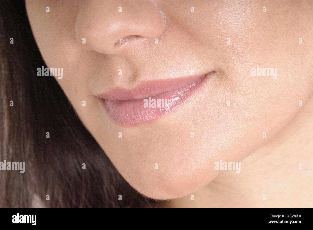 Lower face and lips Stock Photo - Alamy