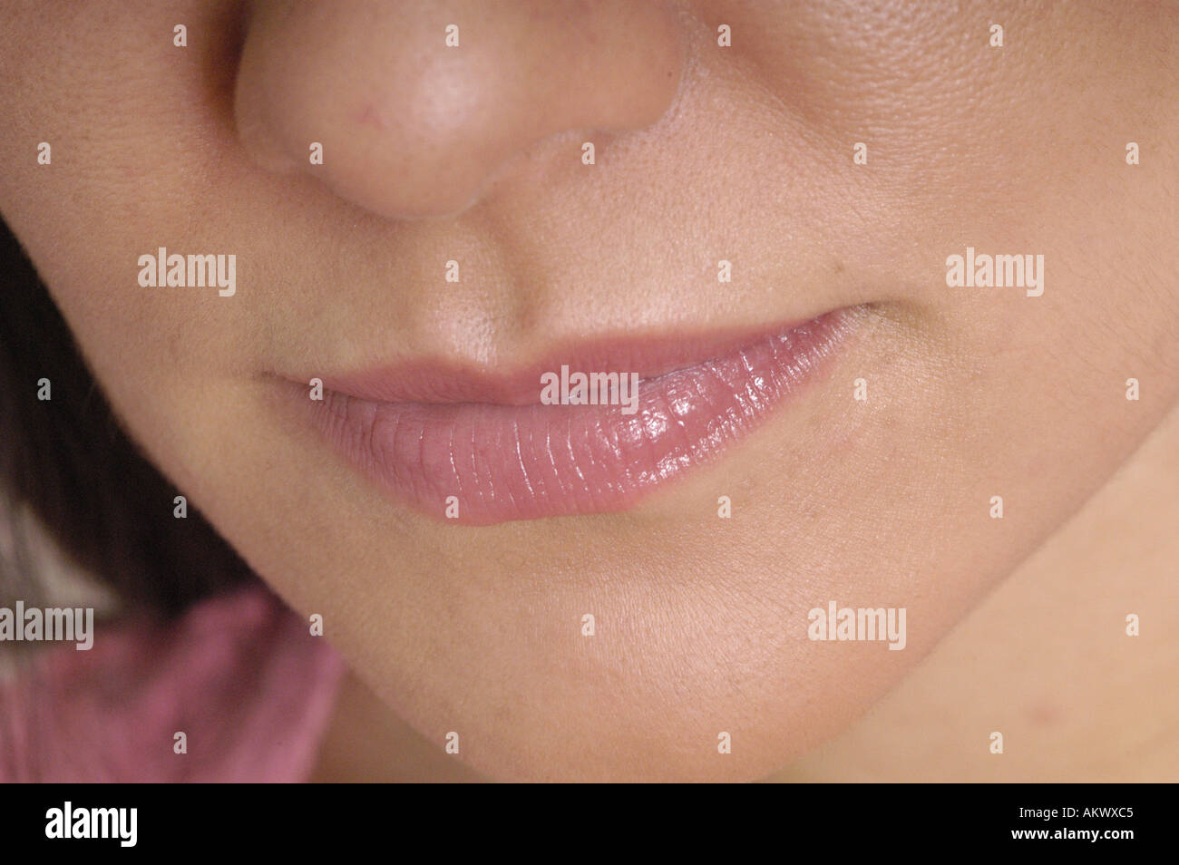 Lower face and lips Stock Photo - Alamy