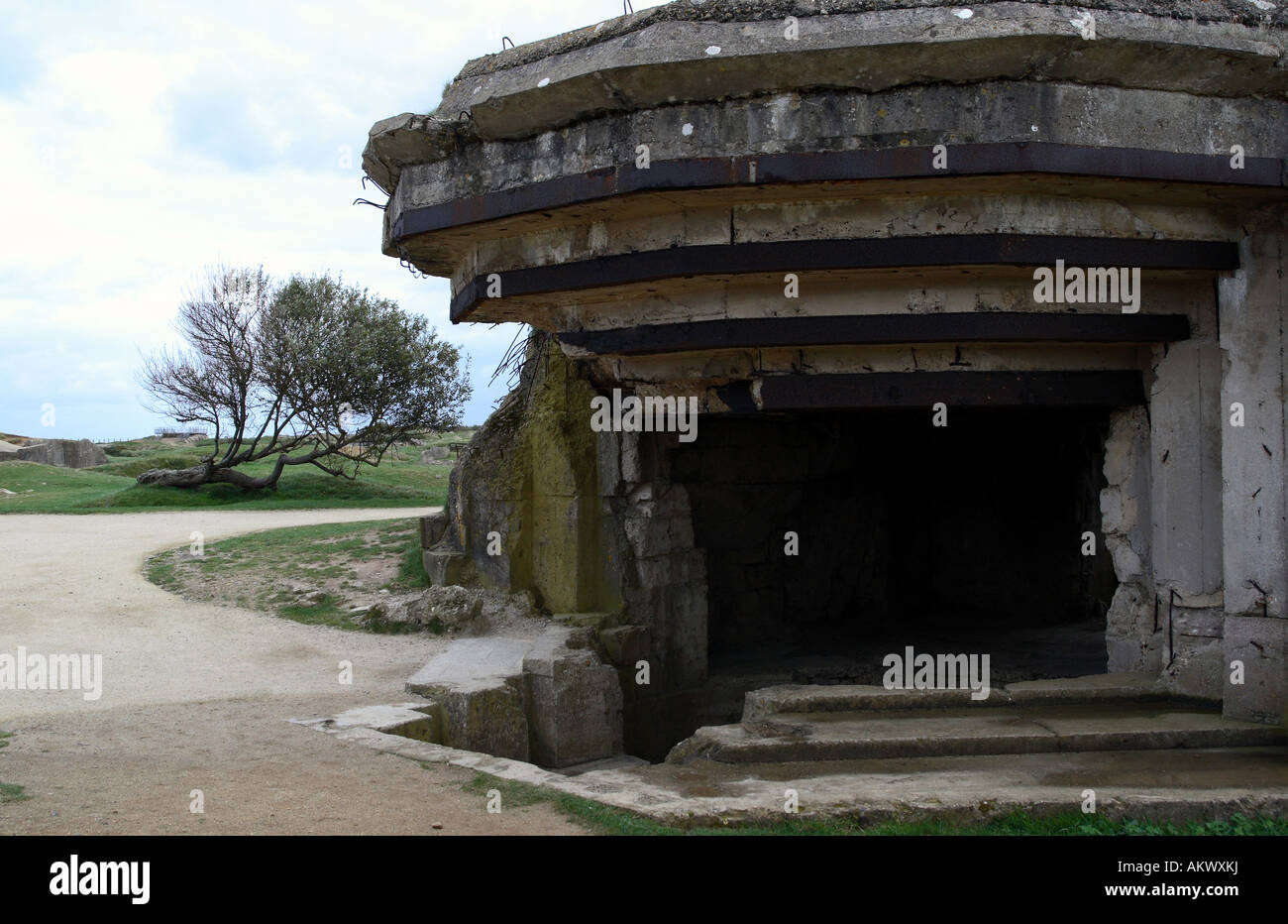 German bunkers artillery in france normandy hi-res stock photography ...