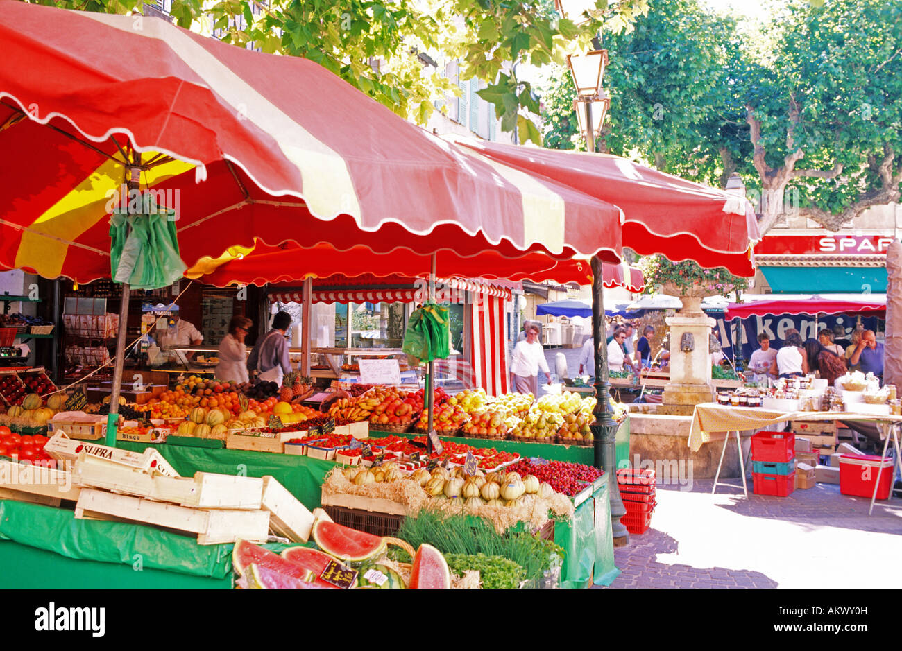 France, Var, Sainte Maxime, market Stock Photo - Alamy