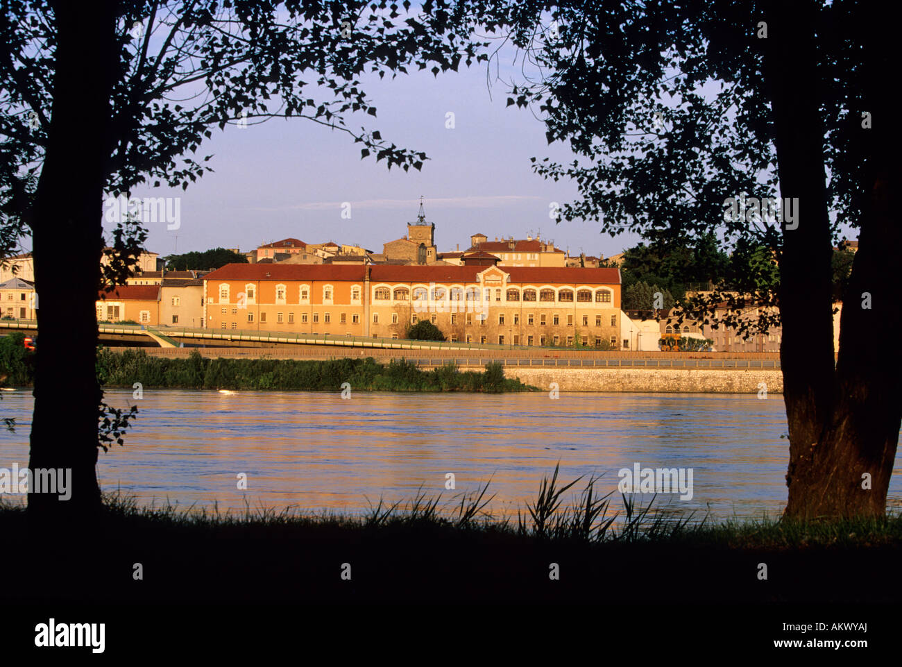 France, Drôme, Valence and Rhone River Stock Photo - Alamy