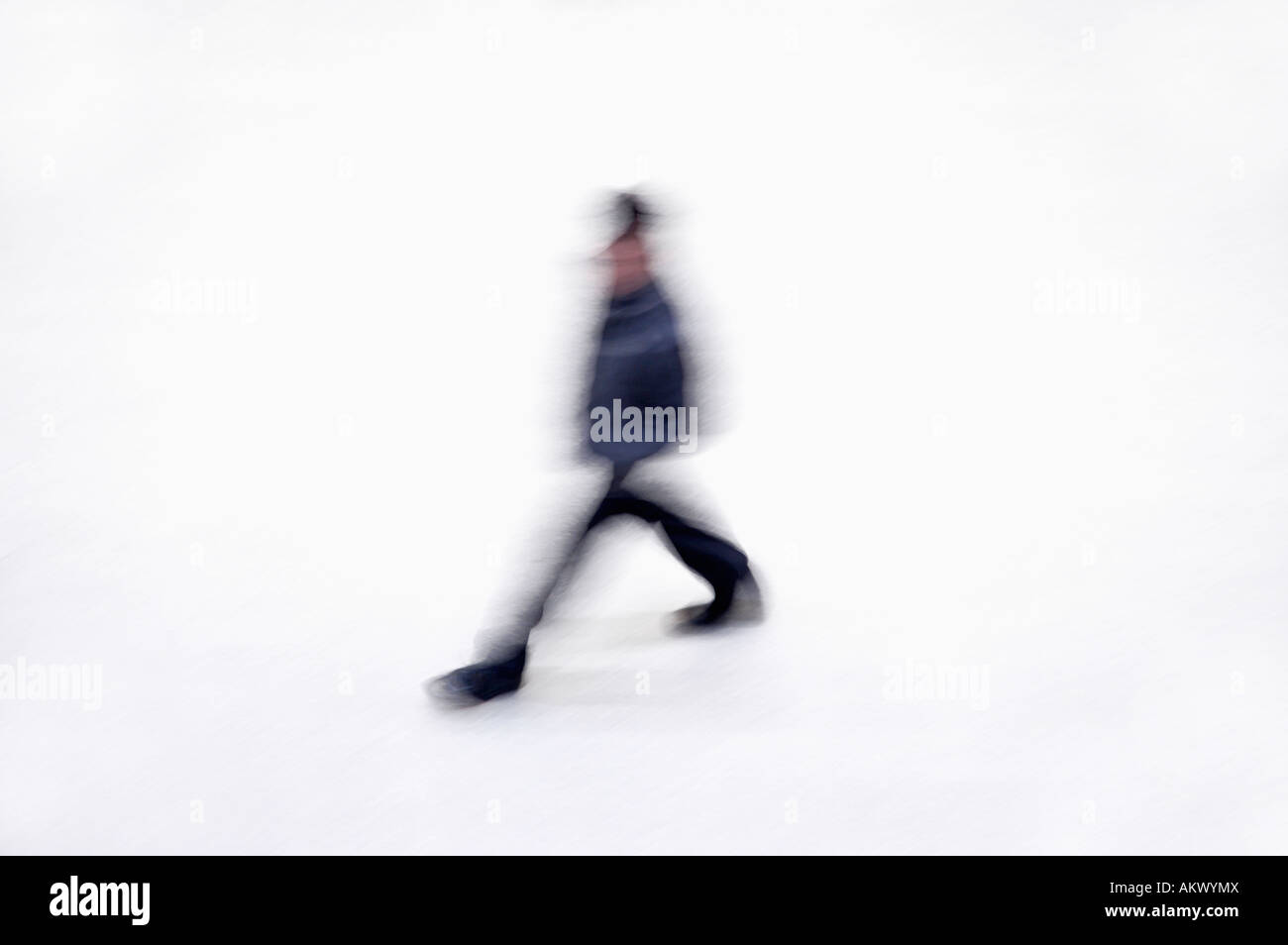 Abstract figure walking Stock Photo - Alamy