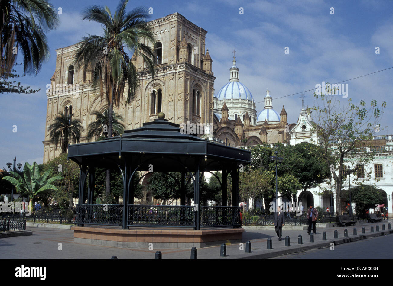 Parque Calderon and the new cathedral or Catedral de la Inmaculada ...