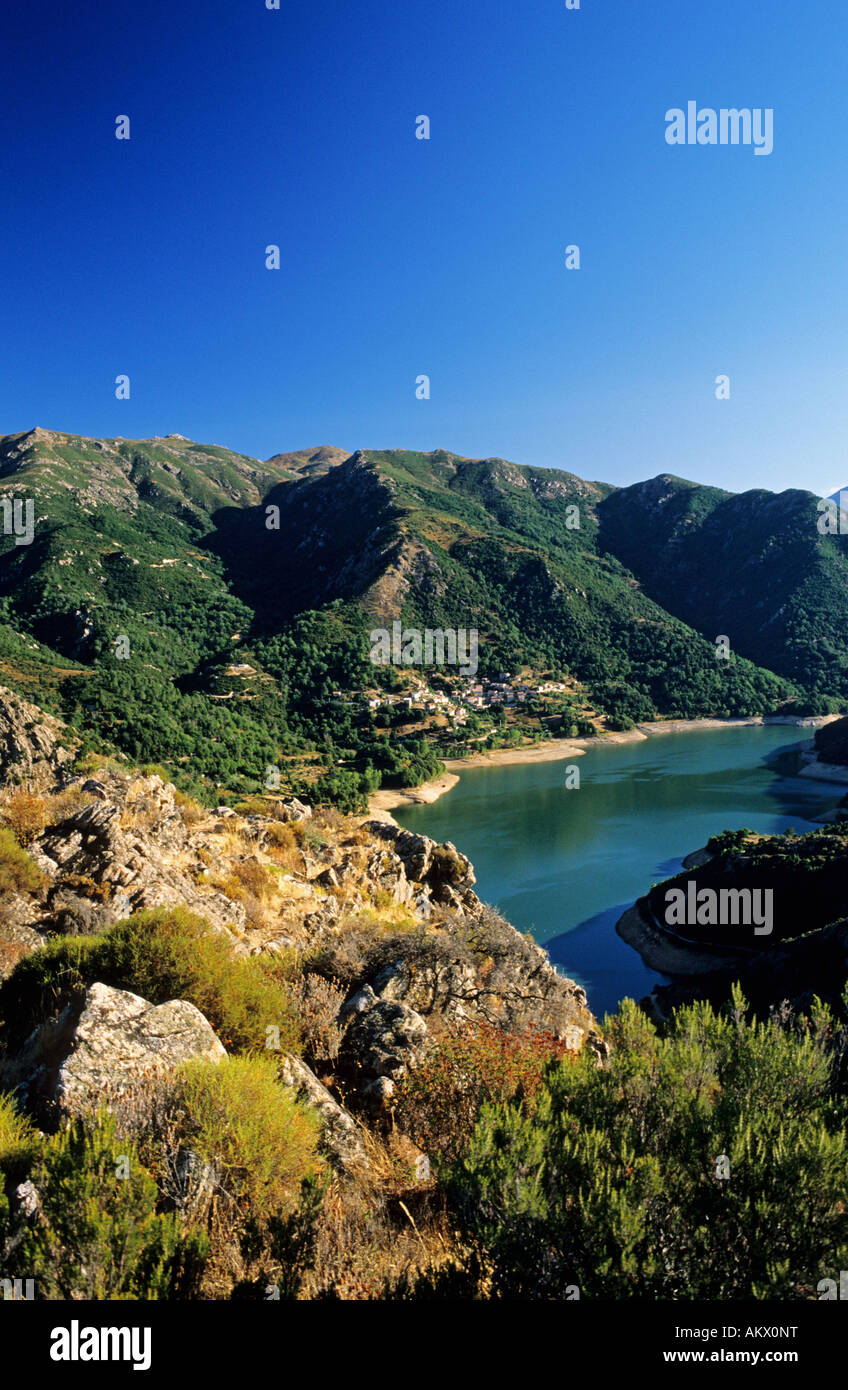 France, Corse du Sud, Prunelli Valley, Tolla artificial lake Stock ...