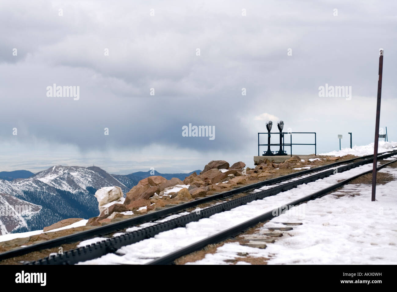 summit of pike's peak Stock Photo - Alamy