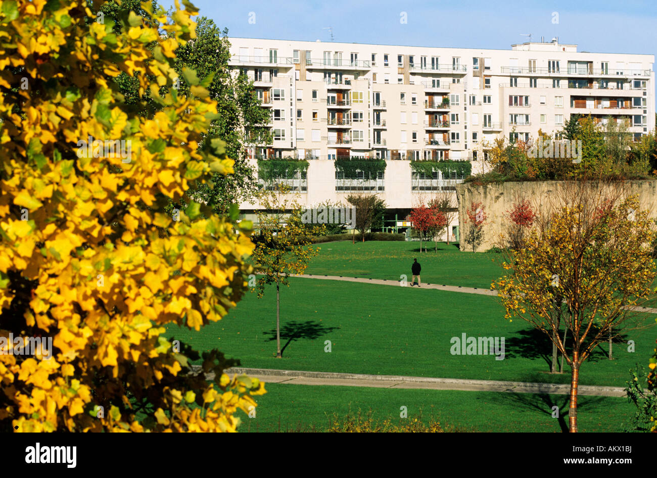 France, Nord, Lille, Henri Matisse Park created by landscape artist ...
