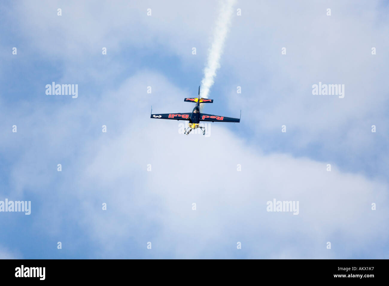 Airplane model Zivko Edge 540 in a stunt flying show Kapfenberg, Styria ...