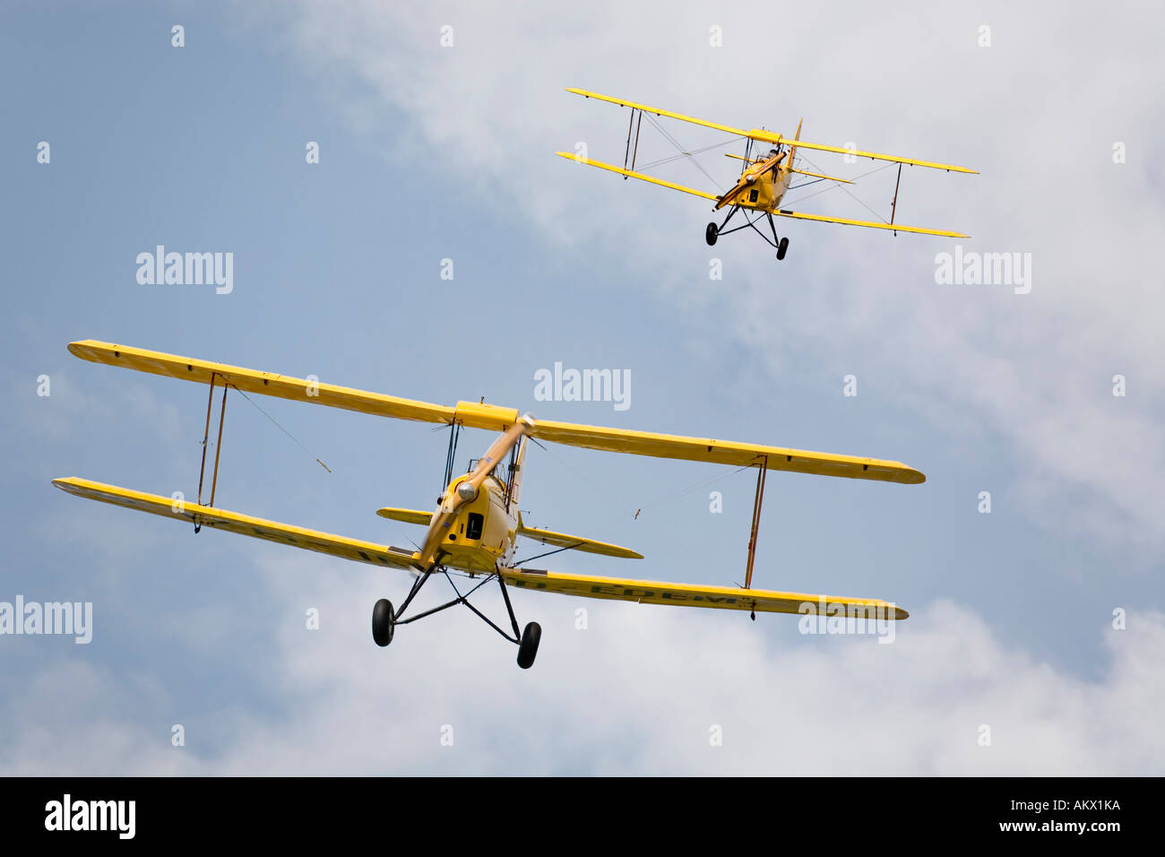 Two biplanes at a stunt flying show - model Kiebitz D-EDEM Kapfenberg ...