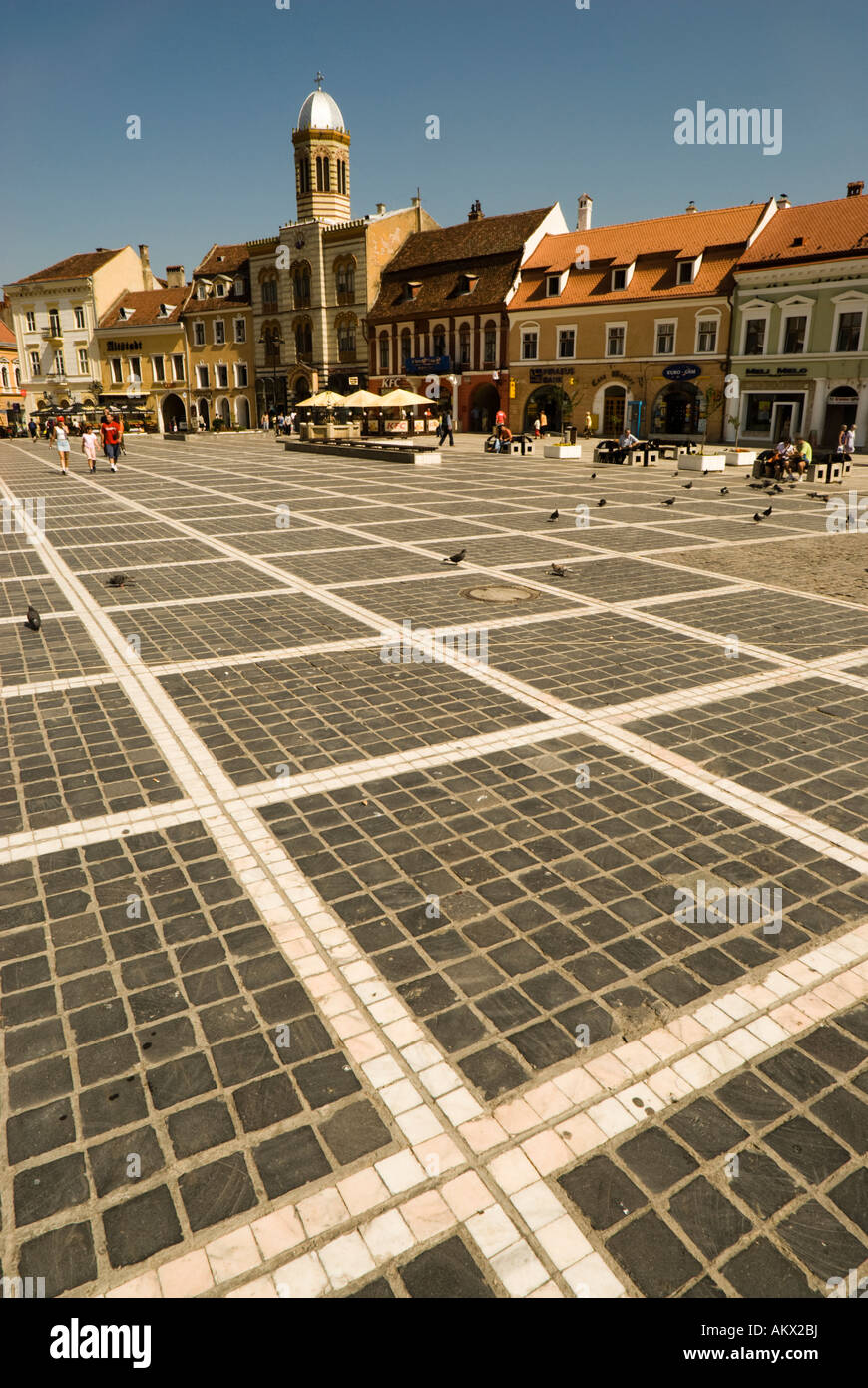 Brasov main square, Romania Stock Photo - Alamy