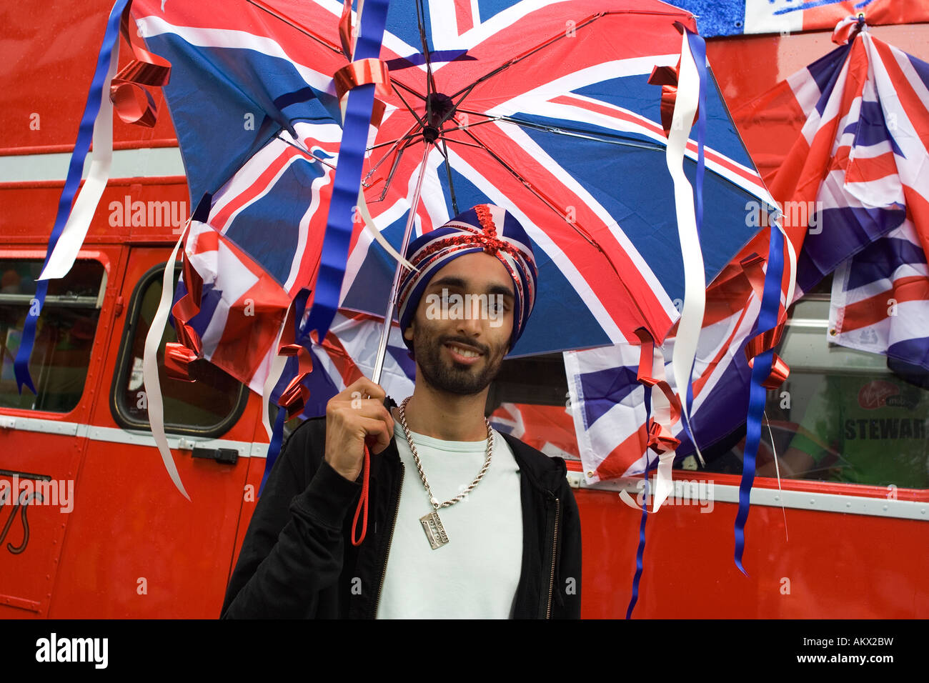 Indian man london rain hi-res stock photography and images - Alamy
