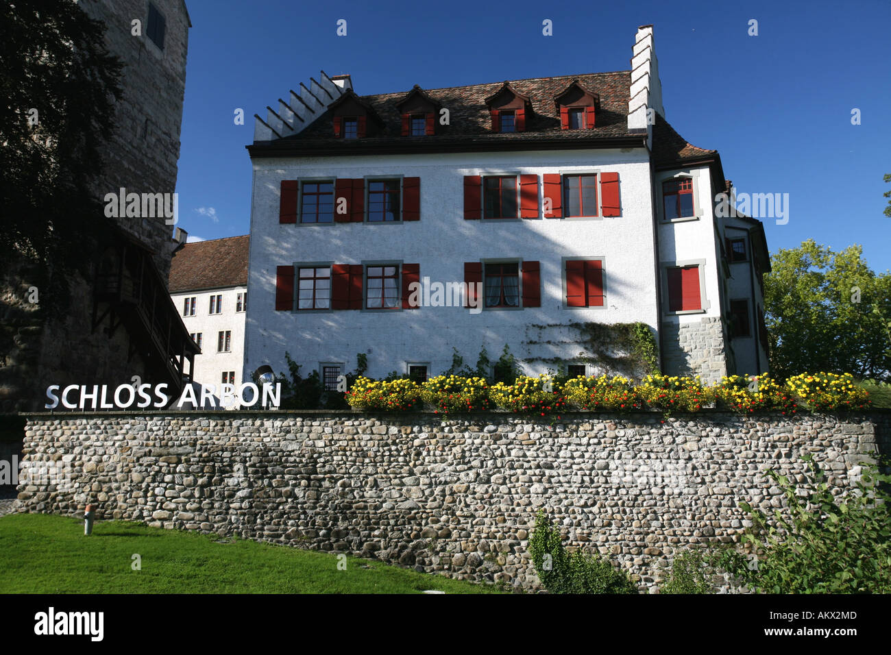 Arbon castle at the Lake of Constance, Thurgau, Switzerland Stock Photo ...