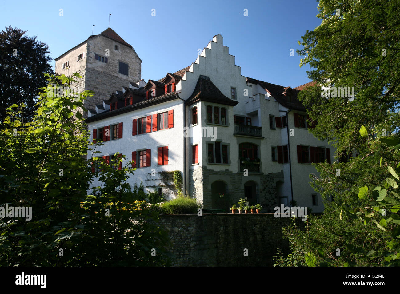 Arbon castle at the Lake of Constance, Thurgau, Switzerland Stock Photo ...