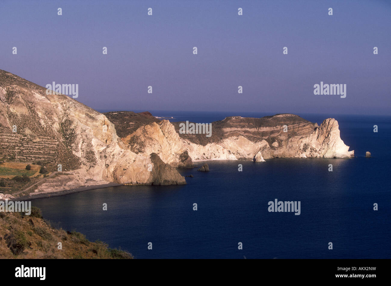 Caldera Santorini volcano Greece Stock Photo - Alamy