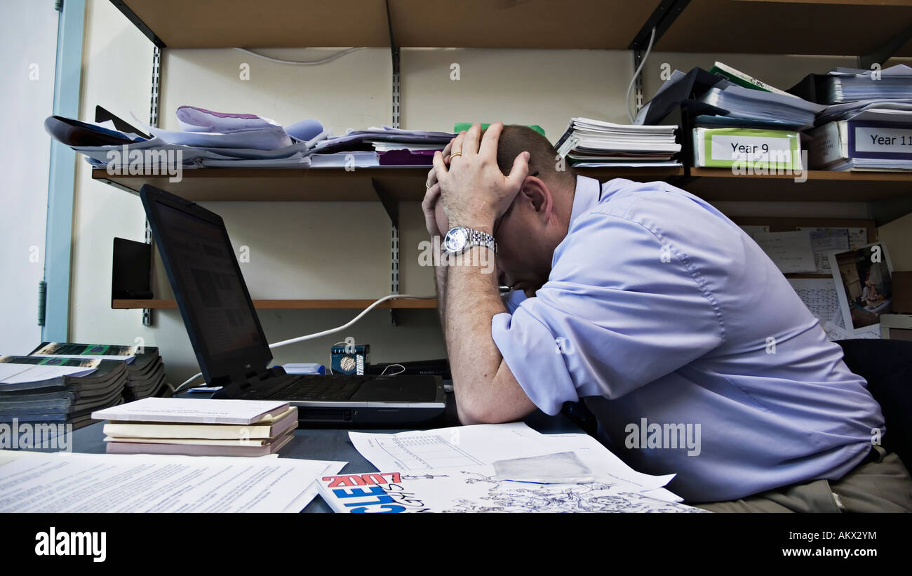Tired teacher hi-res stock photography and images - Alamy