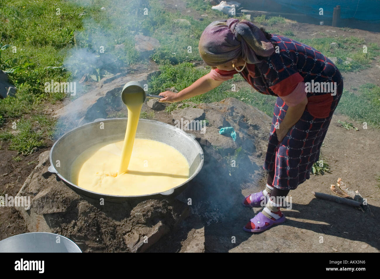 Woman makes milk hi-res stock photography and images - Alamy