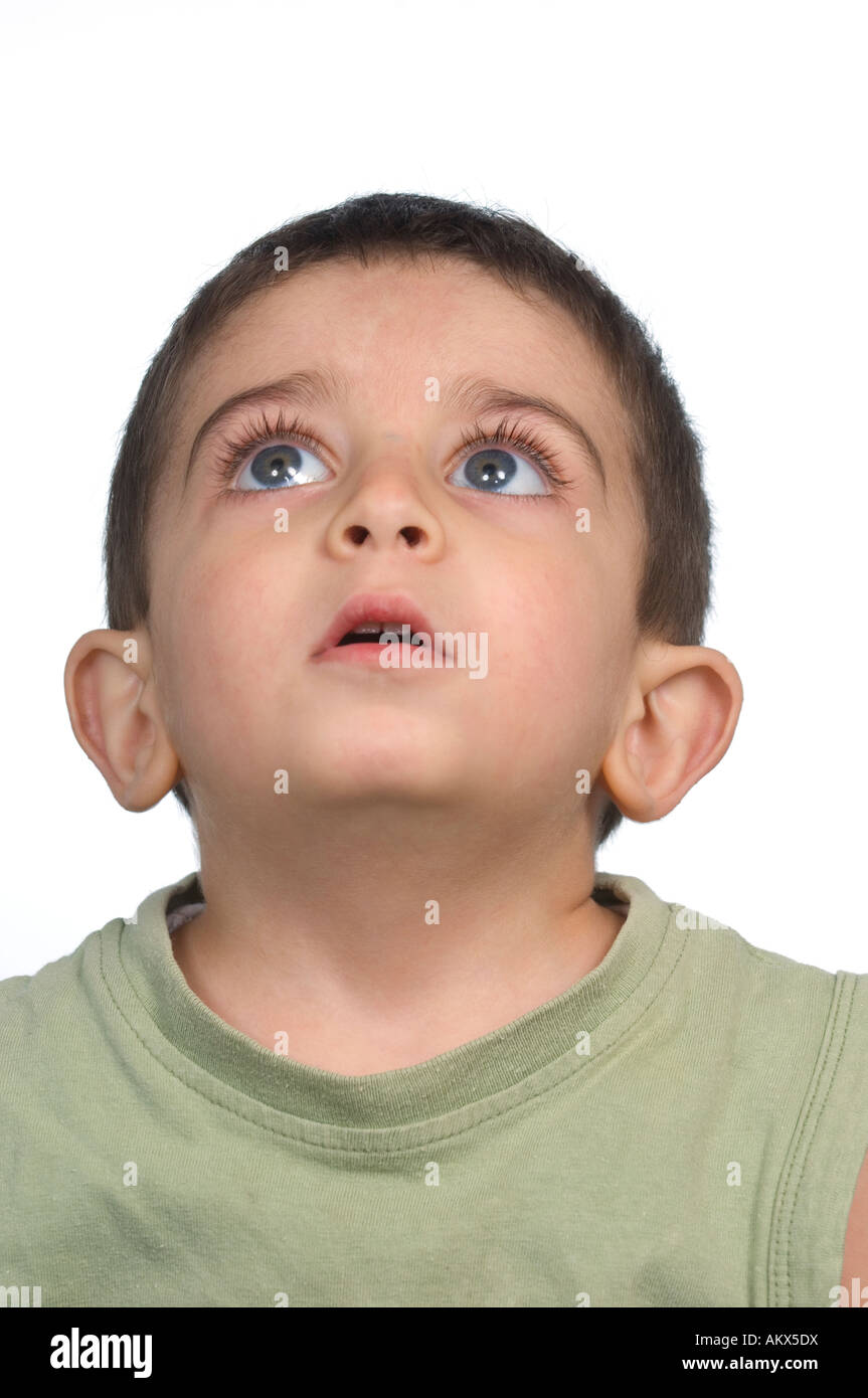 baby boy looking up Stock Photo - Alamy