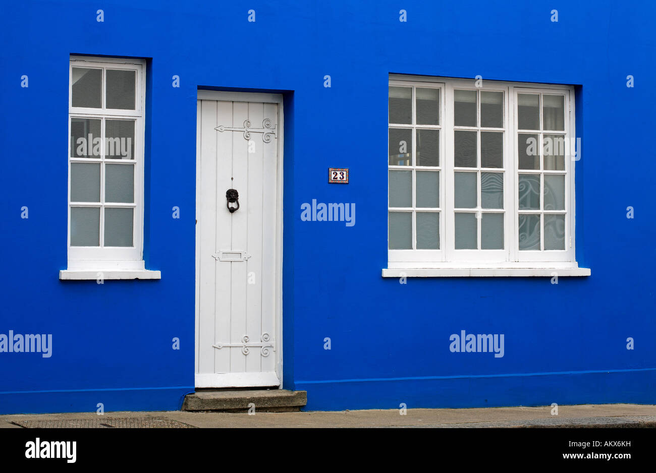 United Kingdom, London, Chelsea District, 23 Godfrey Street, blue ...