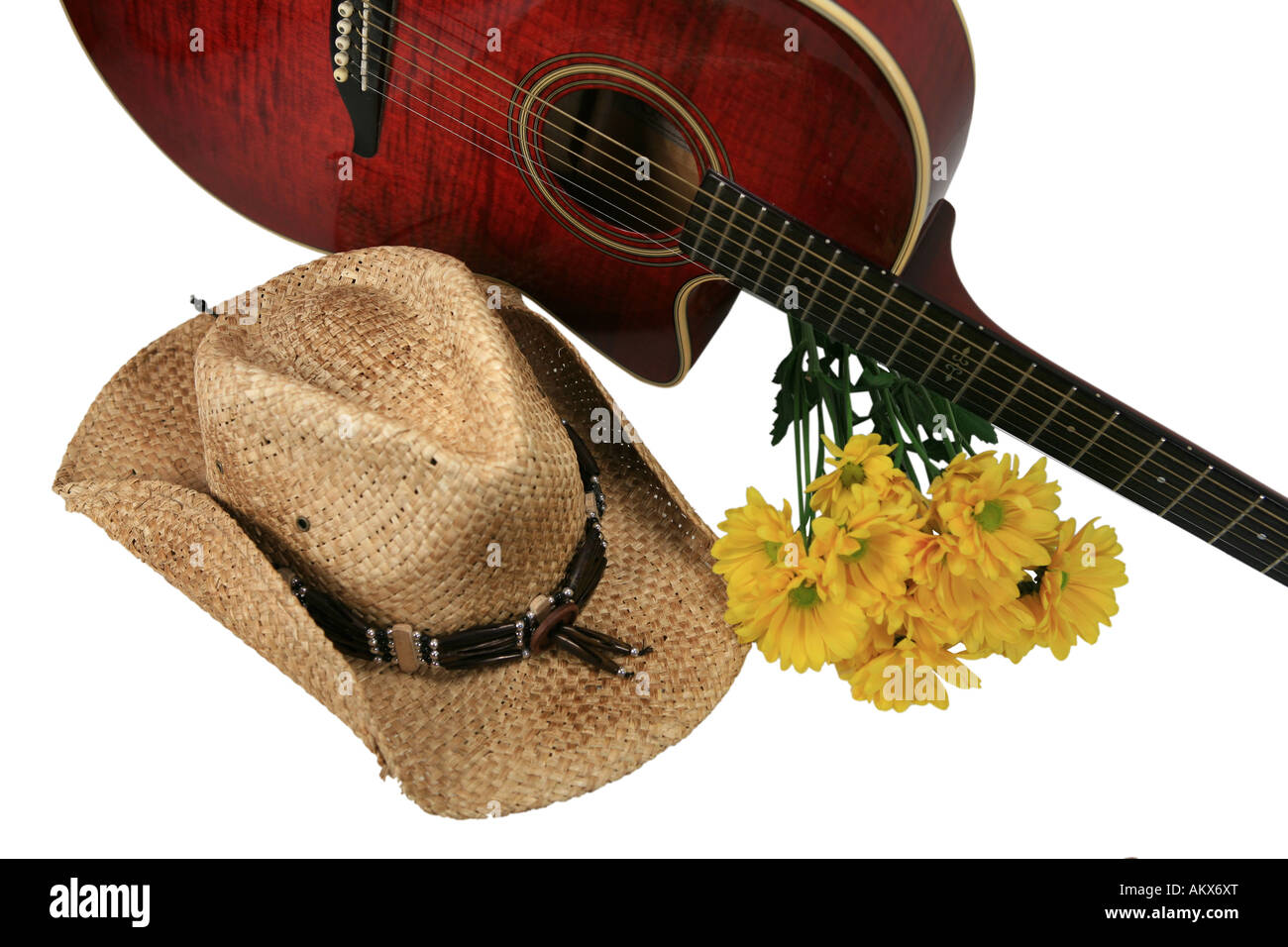 Straw hat guitar player hi-res stock photography and images - Alamy