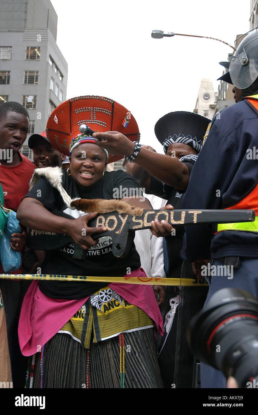Supporters of now former President Jacob Zuma dance outside the High ...