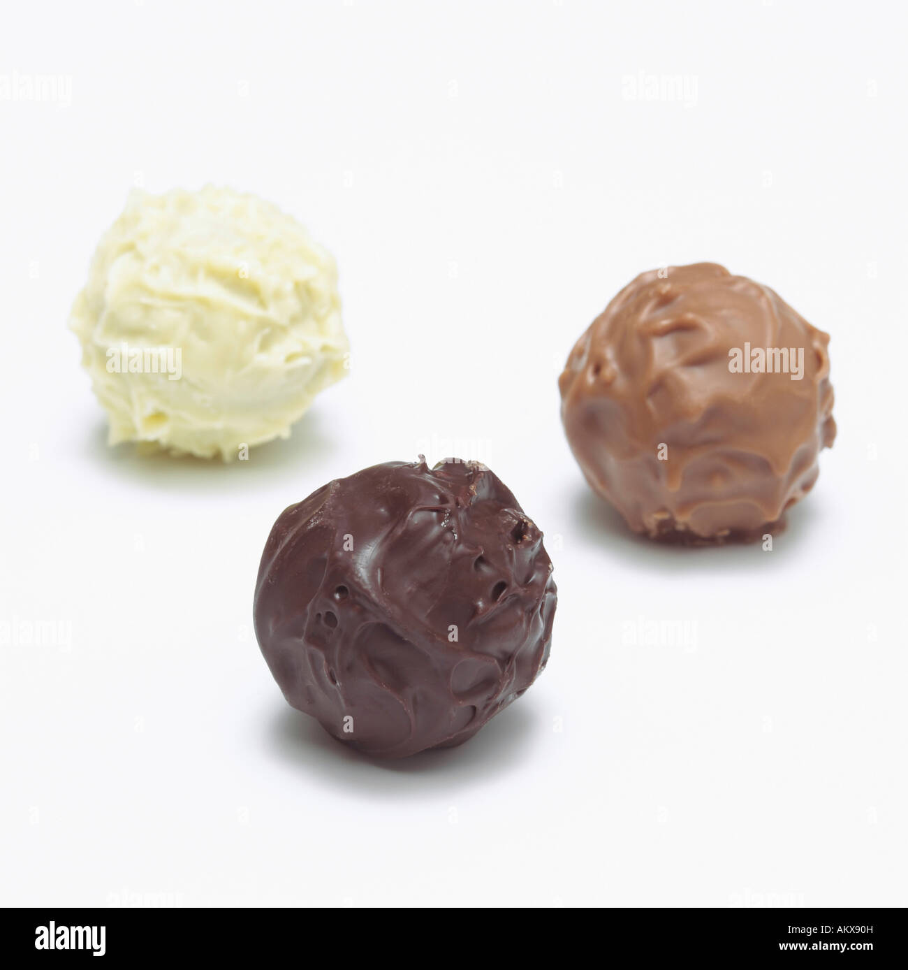 Chocolate truffles, close-up Stock Photo - Alamy