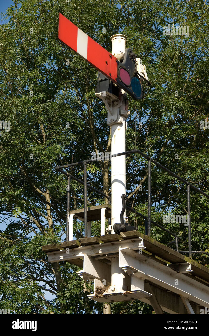 Train signal at Knaresborough Railway Station North Yorkshire England ...