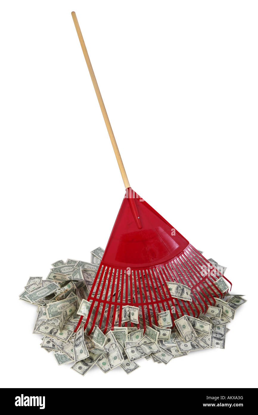 Raking money hi-res stock photography and images - Alamy