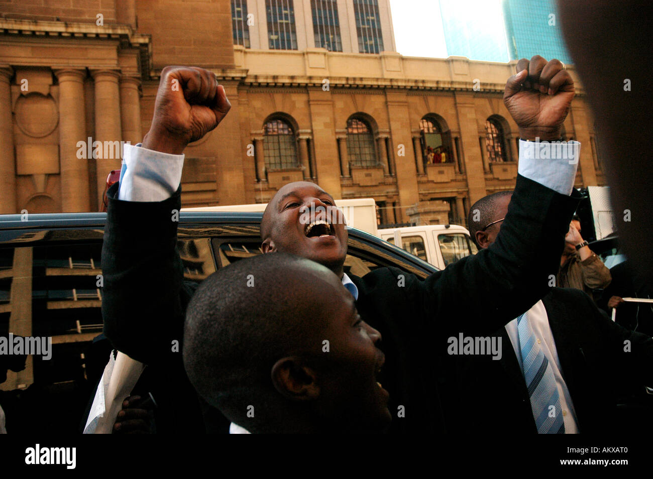 The son of former South African President Jacob Zuma rejoices as the ...