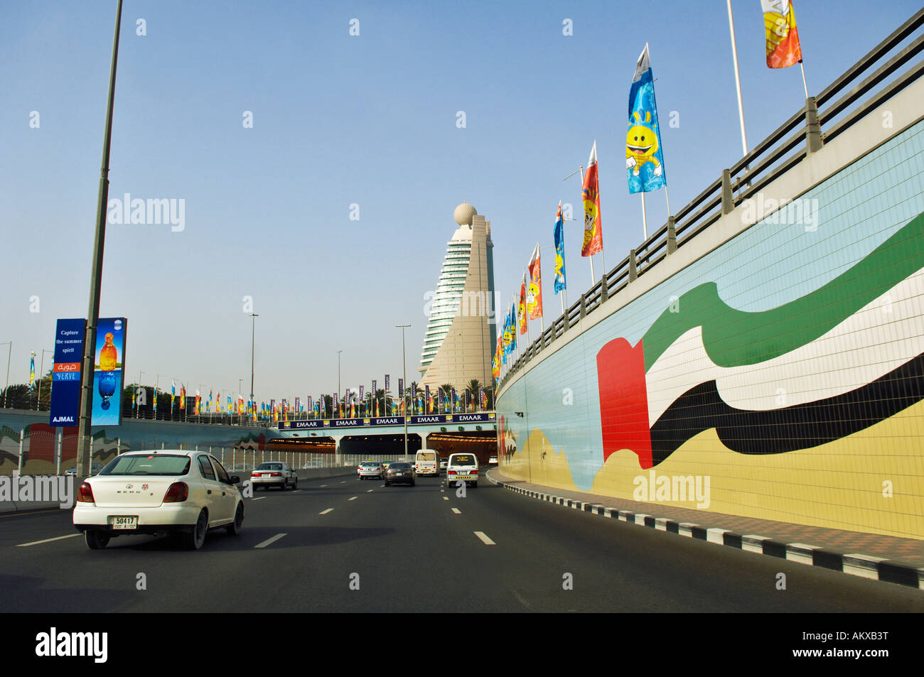 Freeway in Dubai, United Arab Emirates Stock Photo - Alamy