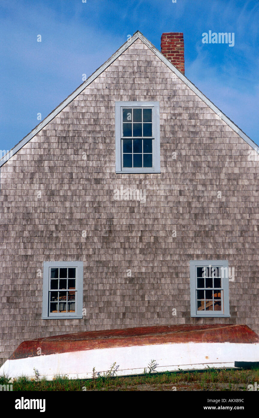 Boat and boathouse Chatham Cape Cod Stock Photo - Alamy