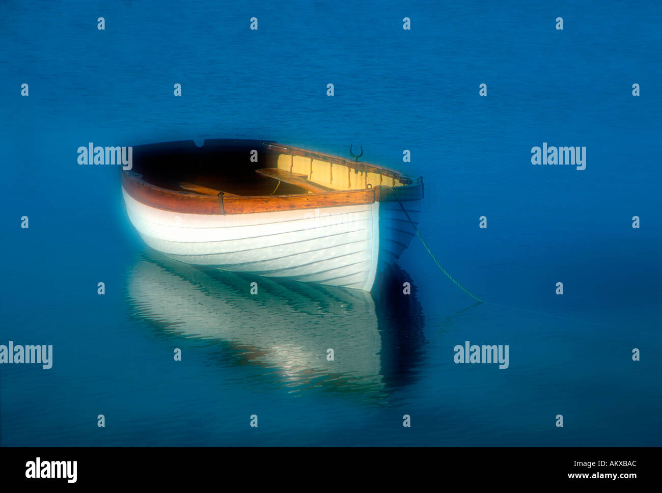 Wooden row boat, Cape Cod, MA Stock Photo - Alamy